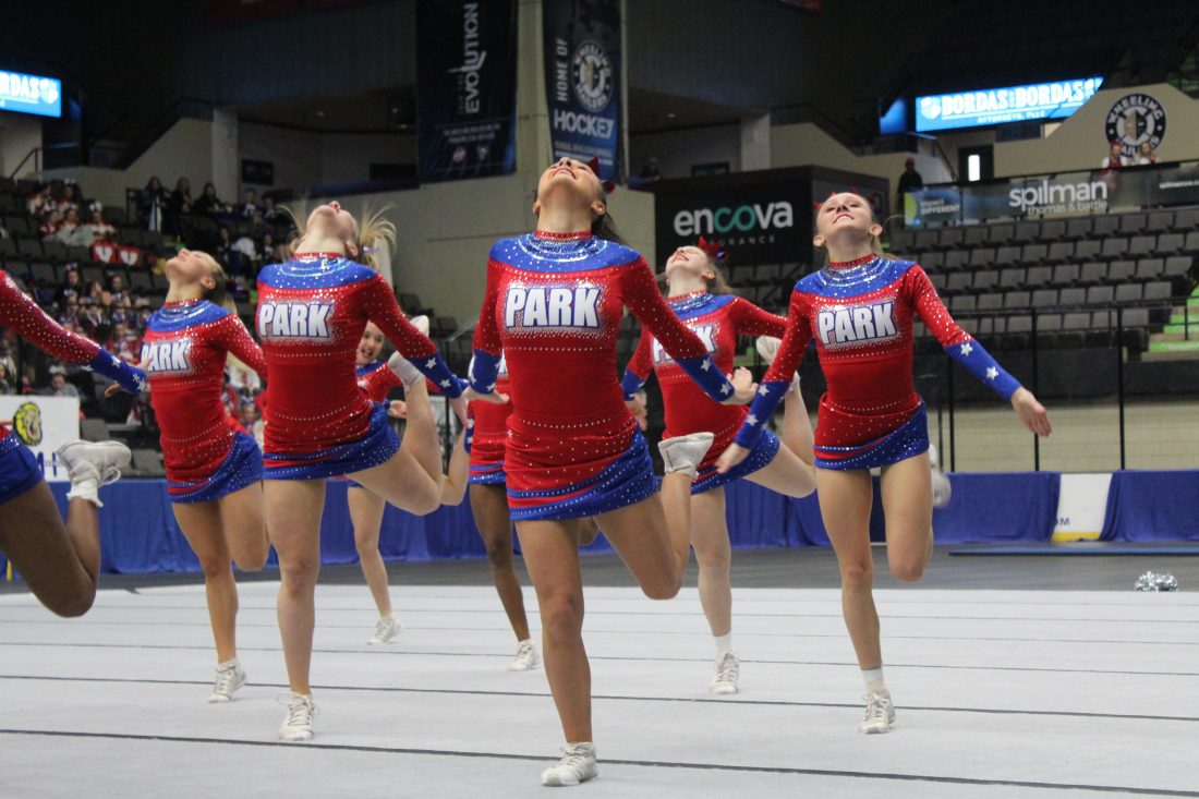 Wheeling Park, St. Clairsville, Wheeling Central capture OVAC Cheering ...